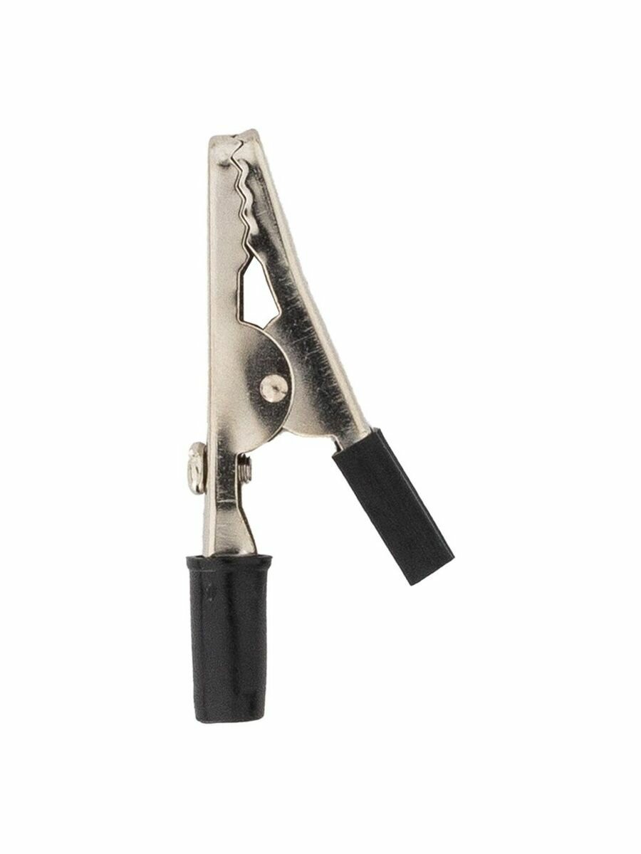 Зажим Крокодил (красн.+черн.) 5А 55мм 20 шт.