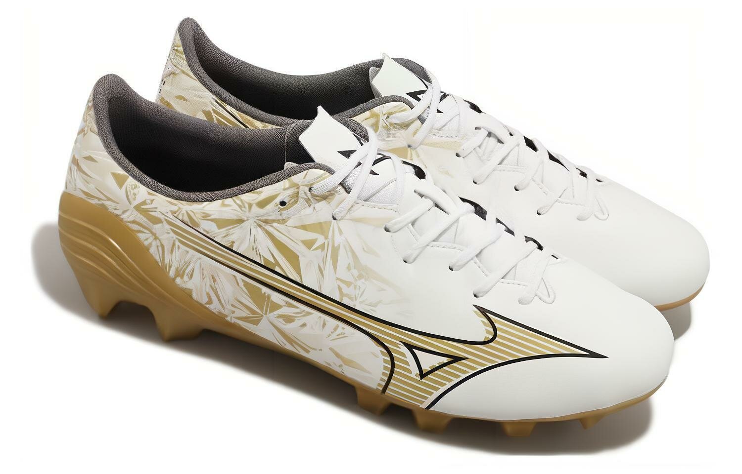 Бутсы Mizuno, размер 41 EU, золотой, черный, белый — фото 1