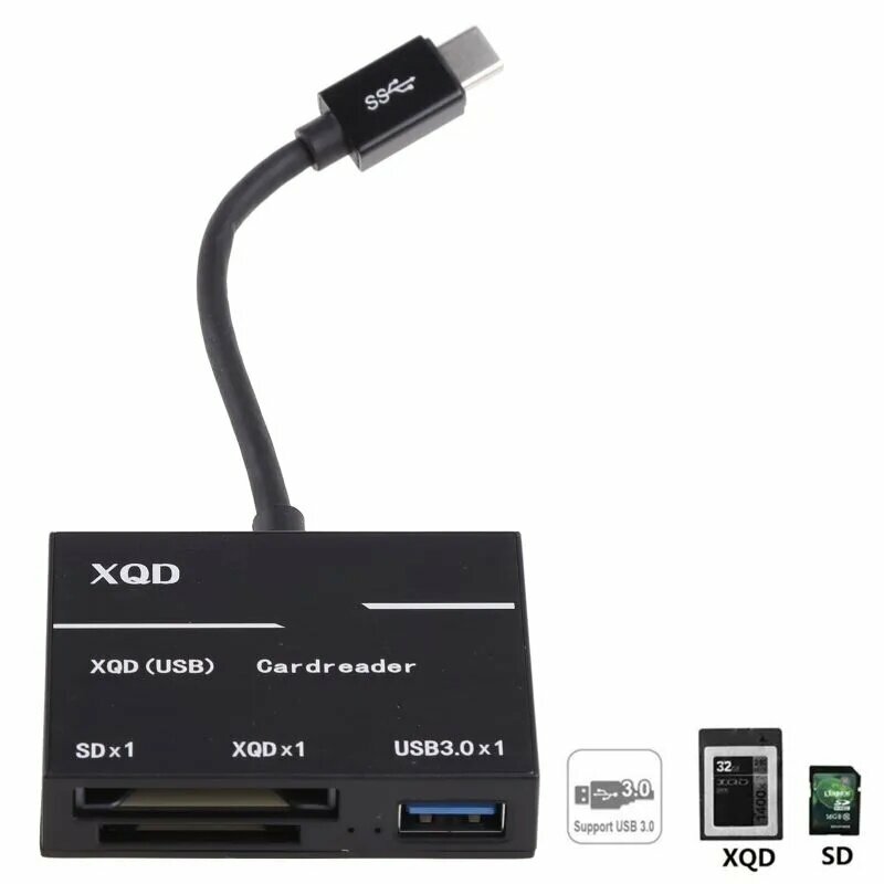 Картридер USB 3.0 SD XQD