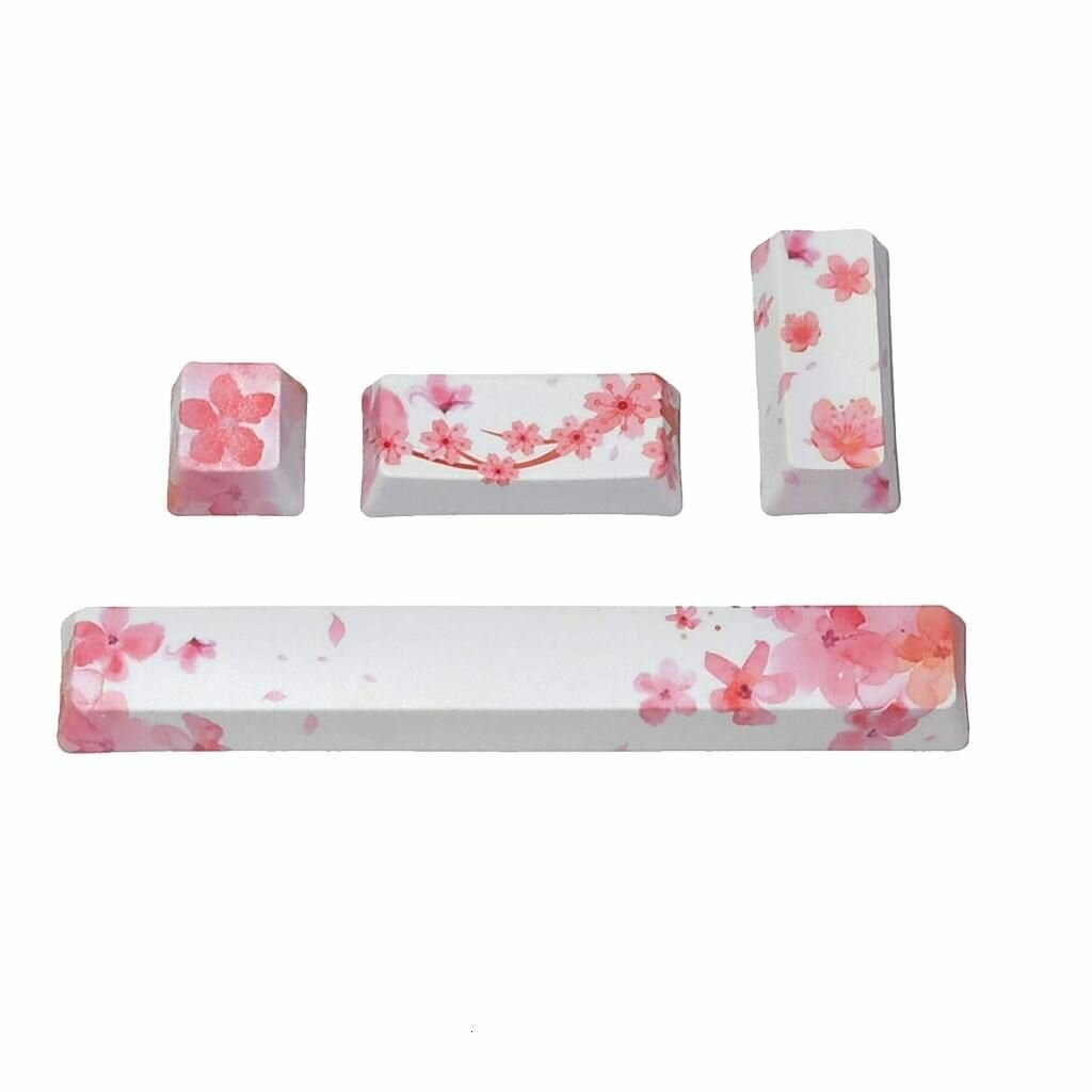 Персонализированные PBT клавиши Cherry Blossom для игровой клавиатуры
