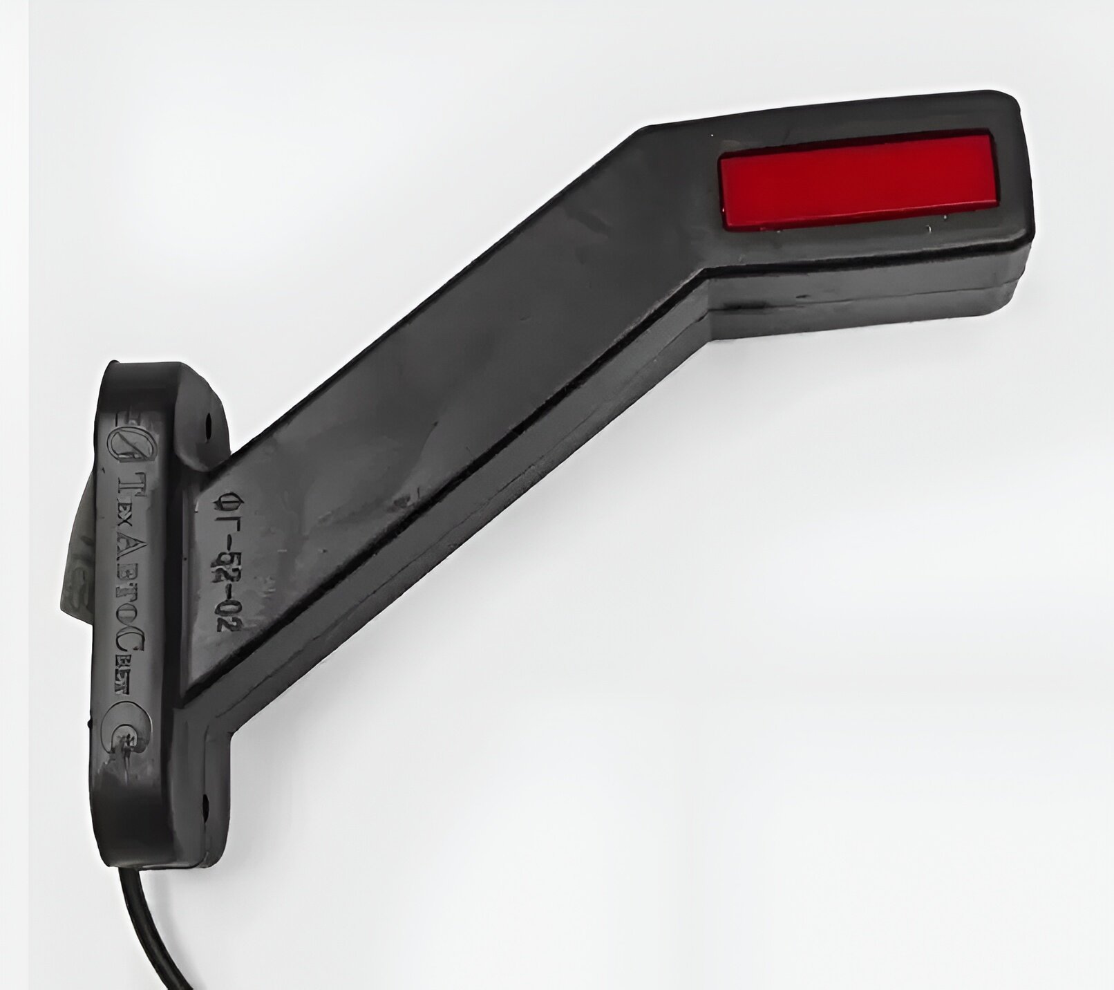 Фонарь габаритный Рог светодиодный боковой ФГ-52-02R, 12-24В, неоновый, правый. (1 шт.)