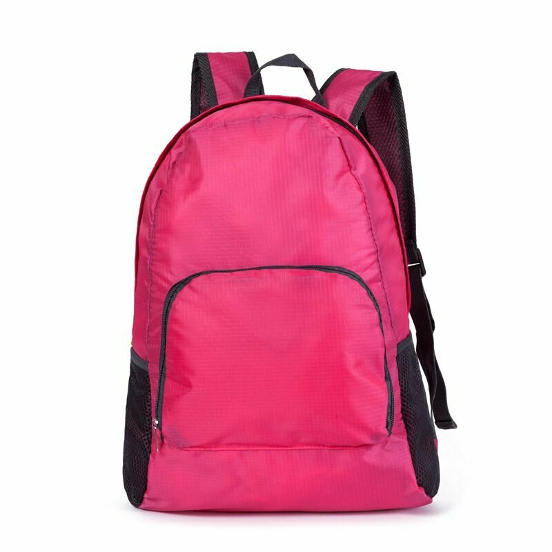 Classic outdoor sports backpack with tear resistant materials and convenient folding features brand not specified, rose red