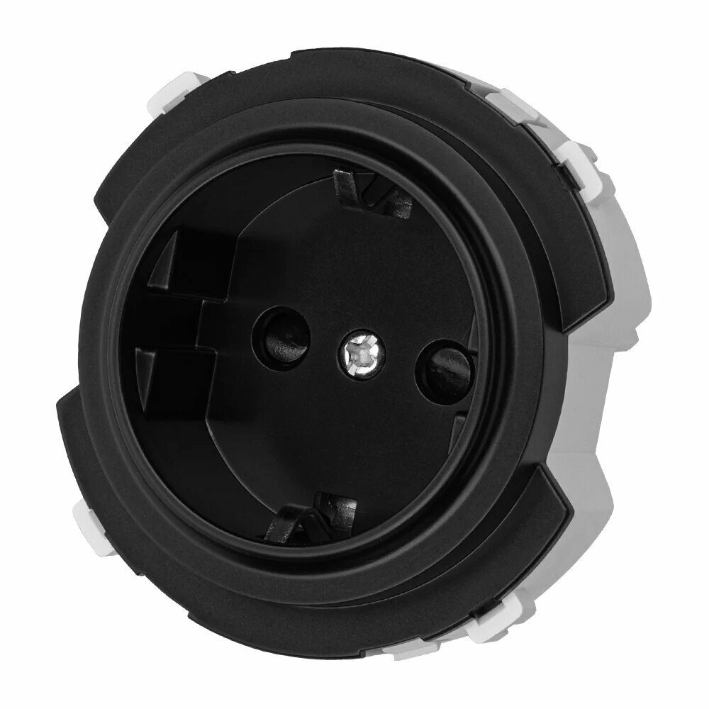 Розетка TDM ELECTRIC 2п+з 16а 250в с защитными шторками агат, "байкал" SQ1819-0207, 12,5 мм, из термопласта