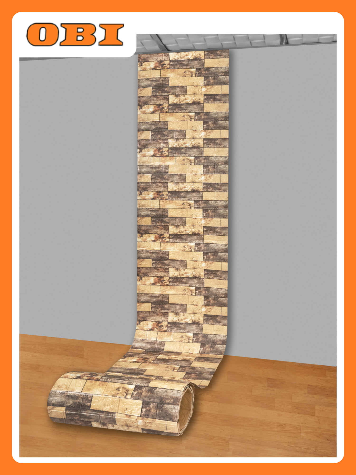 Панель ПВХ самоклеящаяся LAKO DECOR каменная кладка №23 70 х 600 СМ