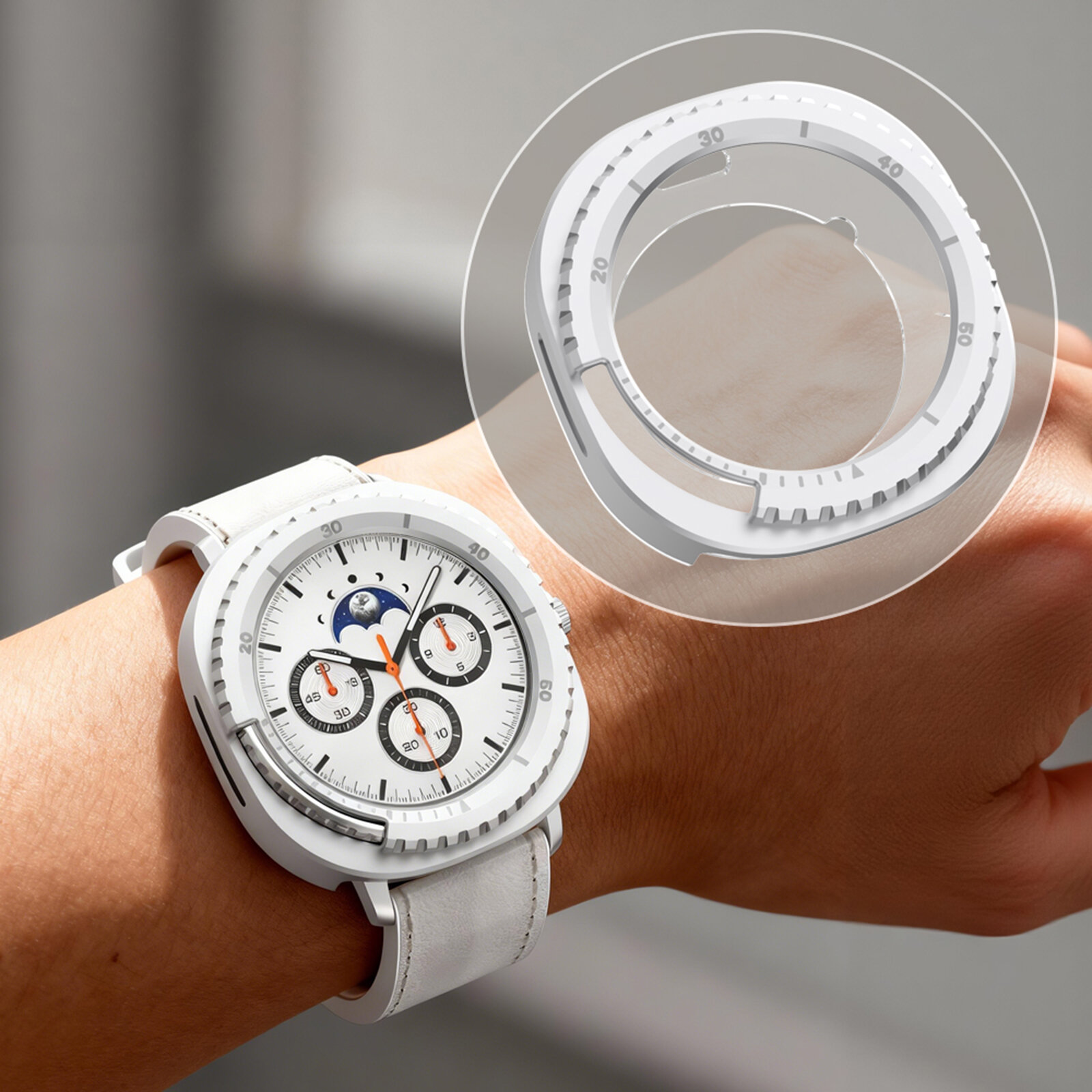Для Galaxy Watch8 Classic 46 мм Smartwatch металлический корпус для часов с защитным твердым корпусом
