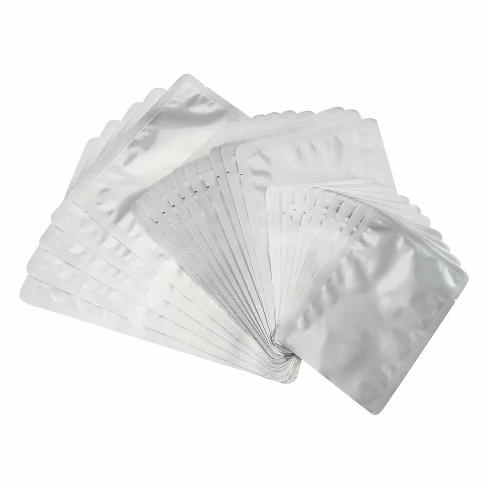 25 шт. 3 размера майларовых пакетов из алюминиевой фольги, плоские термосвариваемые пакеты из фольги для хранения продуктов питания, кофе, чая, зерен