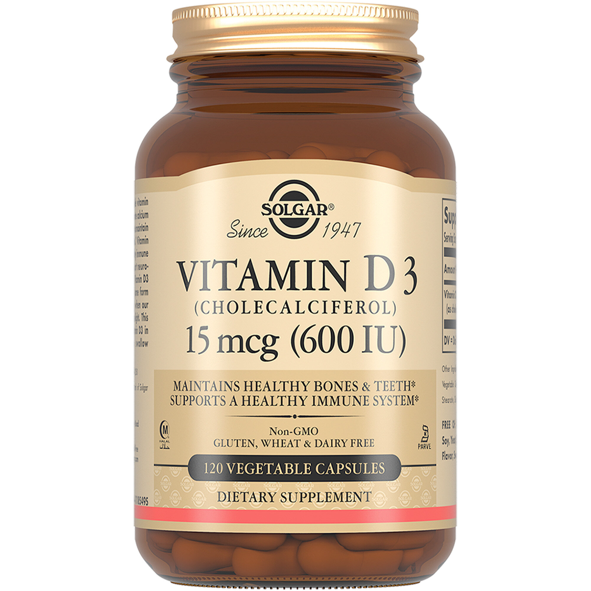 Витамин Д3 Solgar/Солгар капсулы 600МЕ 240мг 120шт