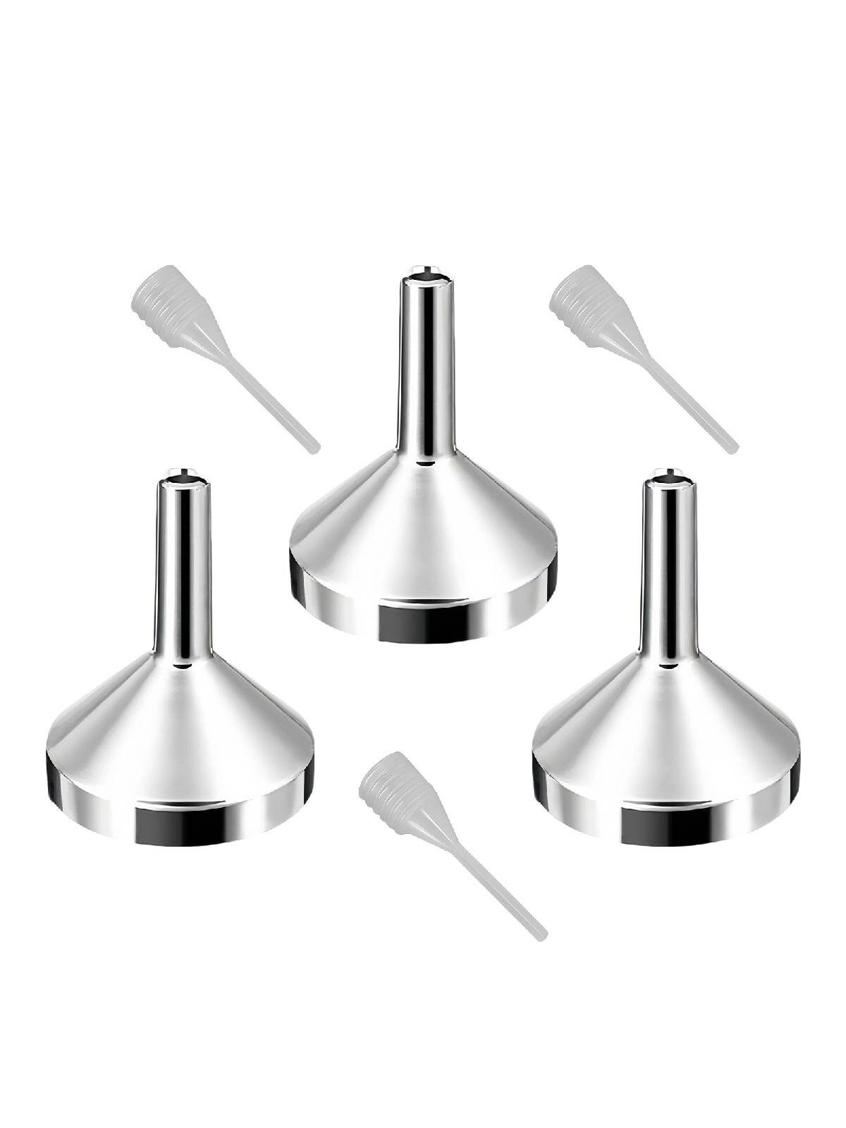3 Шт Парфюмерная воронка для перекачки жидкости Маленькая воронка Металлическая Воронка