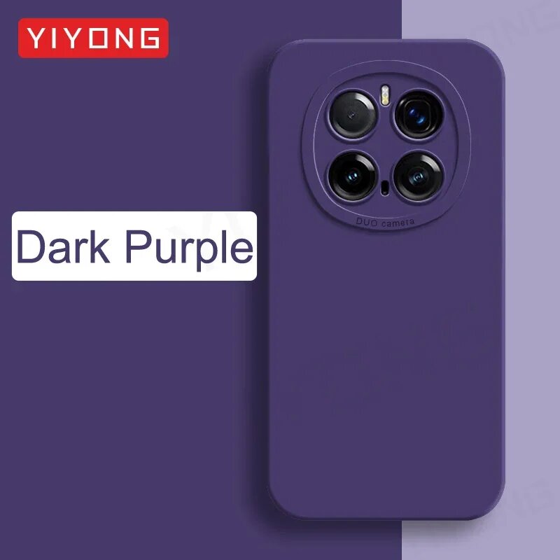 Мягкий Силиконовый Чехол YIYONG Для Huawei Honor Magic 7 For Magic 7 Pro, Фиолетовый, Dark Purple