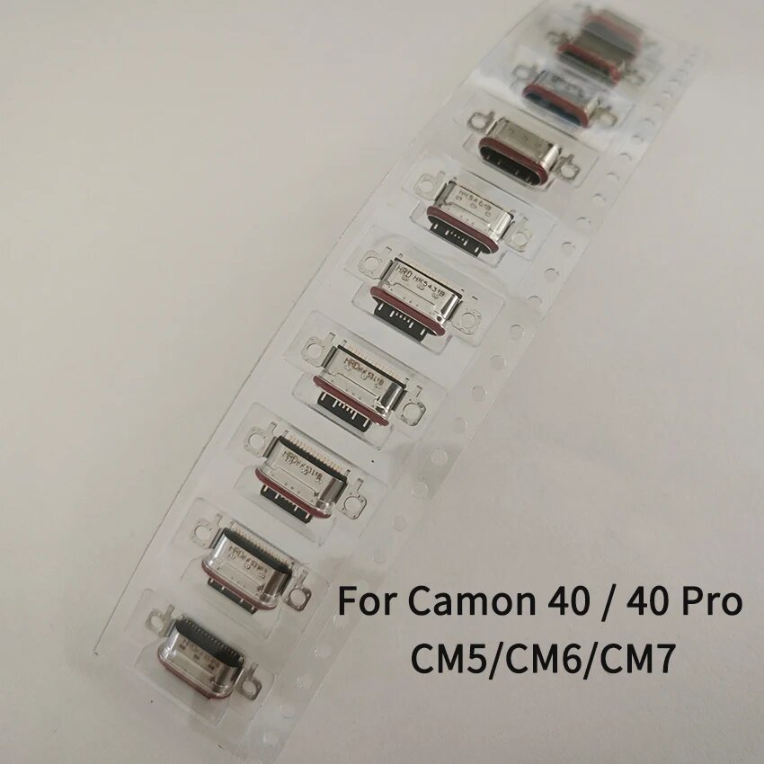 10 шт. для Tecno Camon 40/40 Pro CM5 CM6 CM7 USB-порт для зарядки, док-станция, разъем для зарядного устройства, запасные части