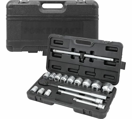 Набор инструментов 16 предметов 3/4'6гр, в кейсе FORCEKRAFT