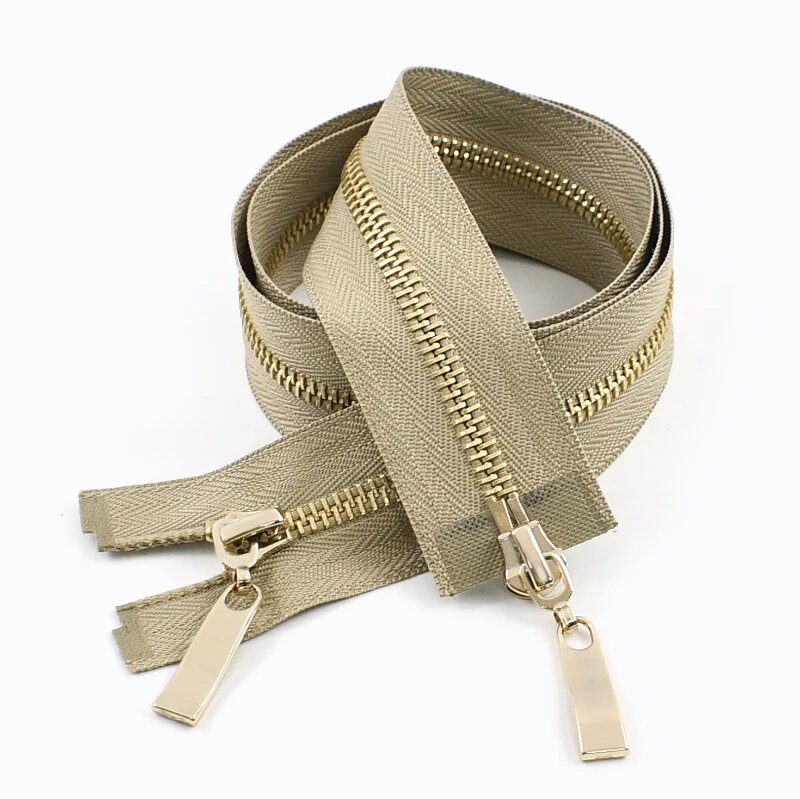 Молния металлическая 5# KhakiGold 100см