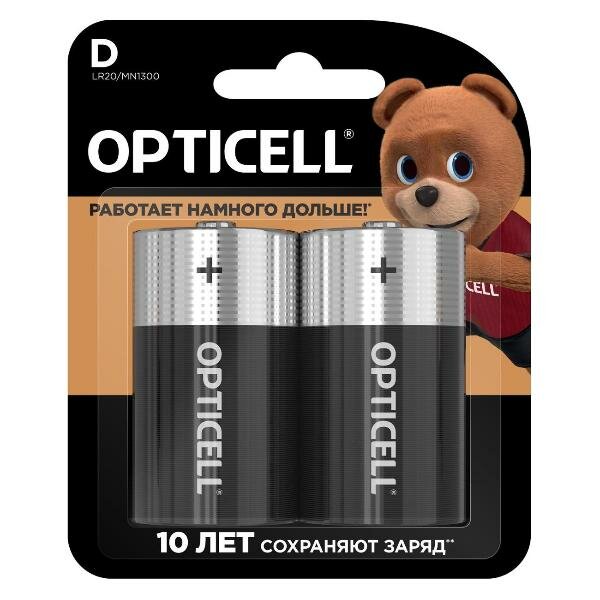 Батарея Opticell Basic D 2шт