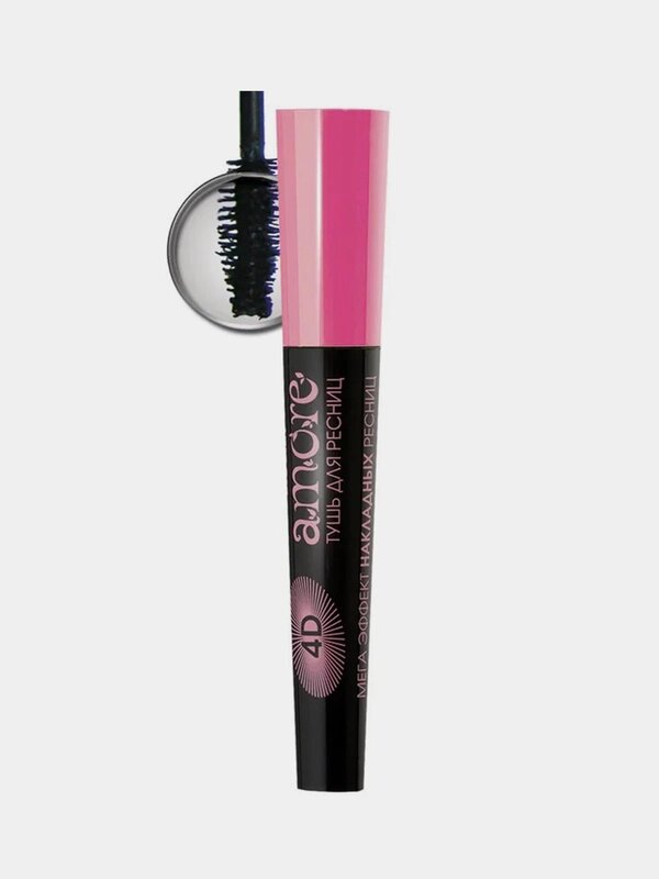 Тушь для ресниц Белита AMORE 4D, Мега эффект накладных ресниц, 10 мл