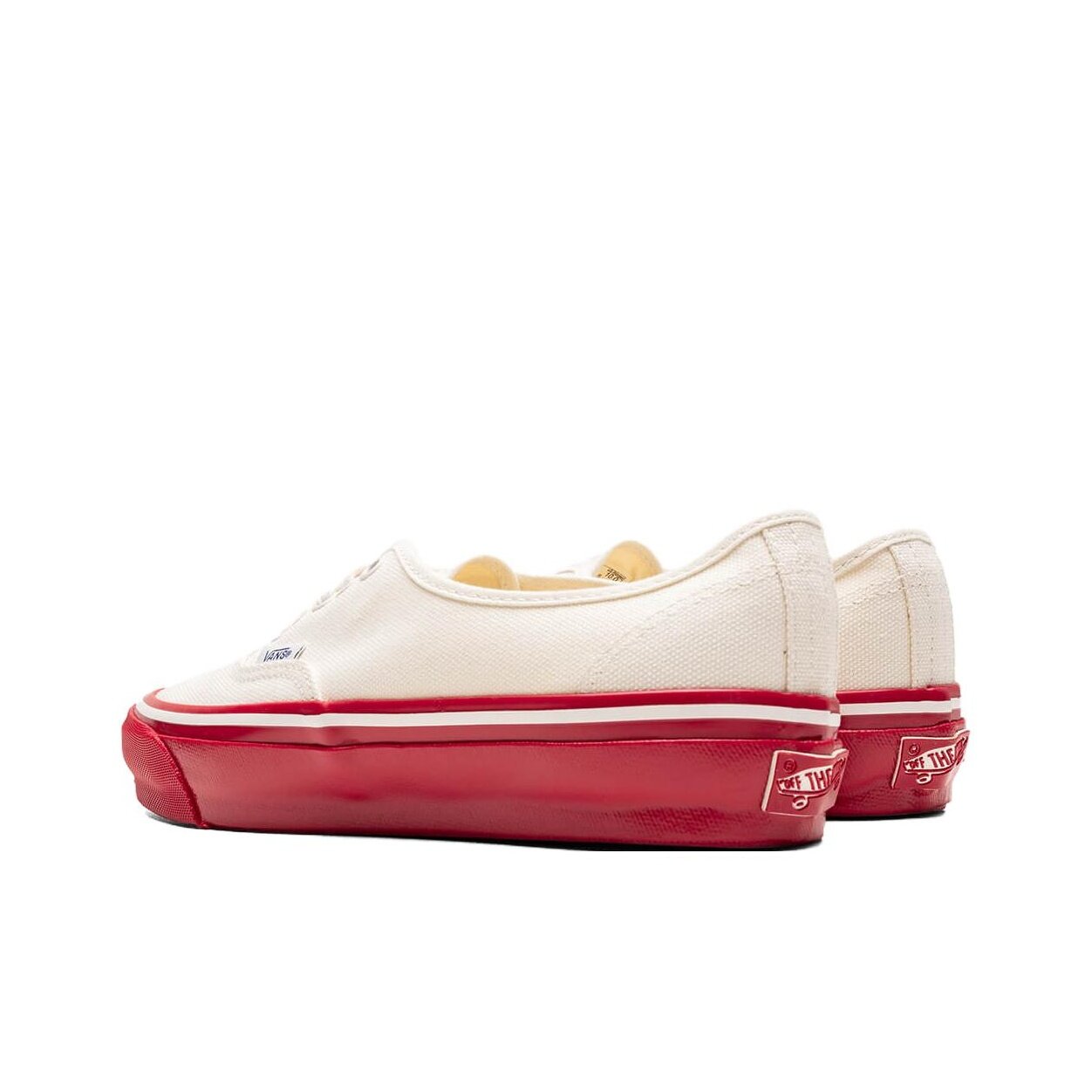 Кроссовки VANS Premium Authentic, размер EU 45 стопа (29.5CM), бело-красный — фото 1