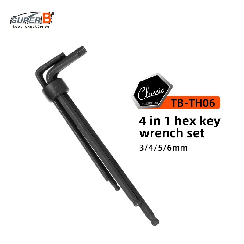 SUPER B набор шестигранных ключей Torx T15/T20/T25/T30 TB-TH06
