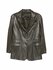 Куртка Manokhi Textured-finish leather jacket, размер 34
