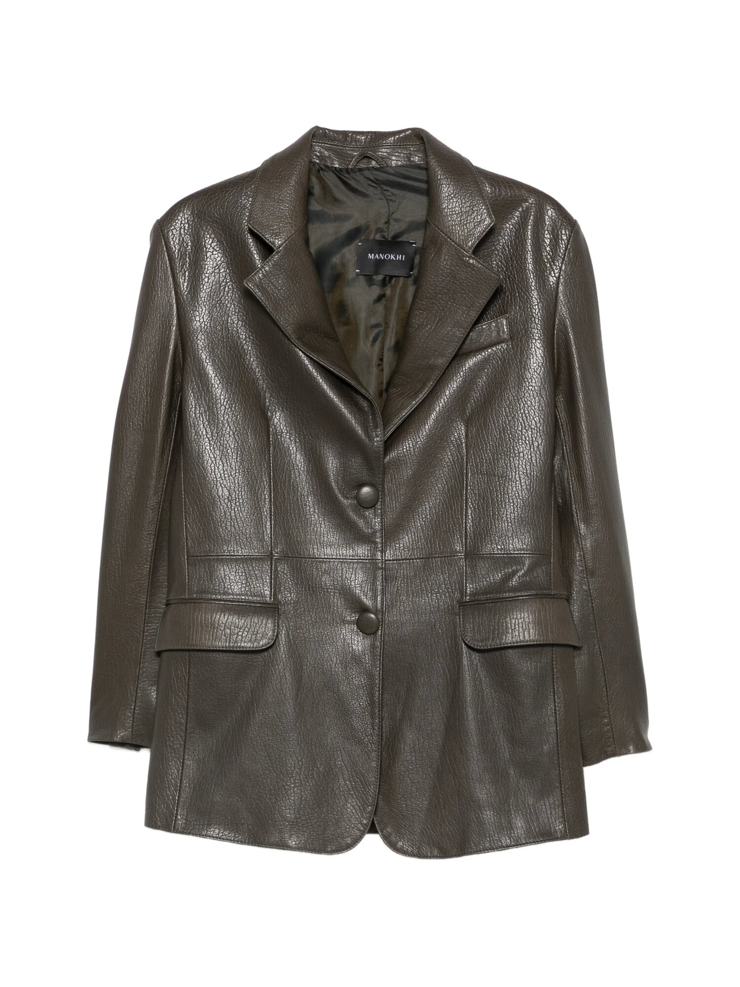 Куртка Textured-finish leather jacket