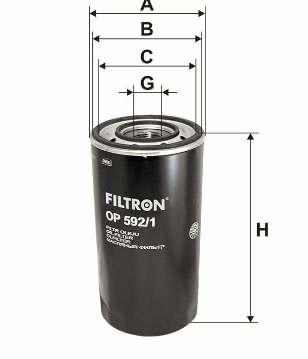 Фильтр масляный FILTRON OP592