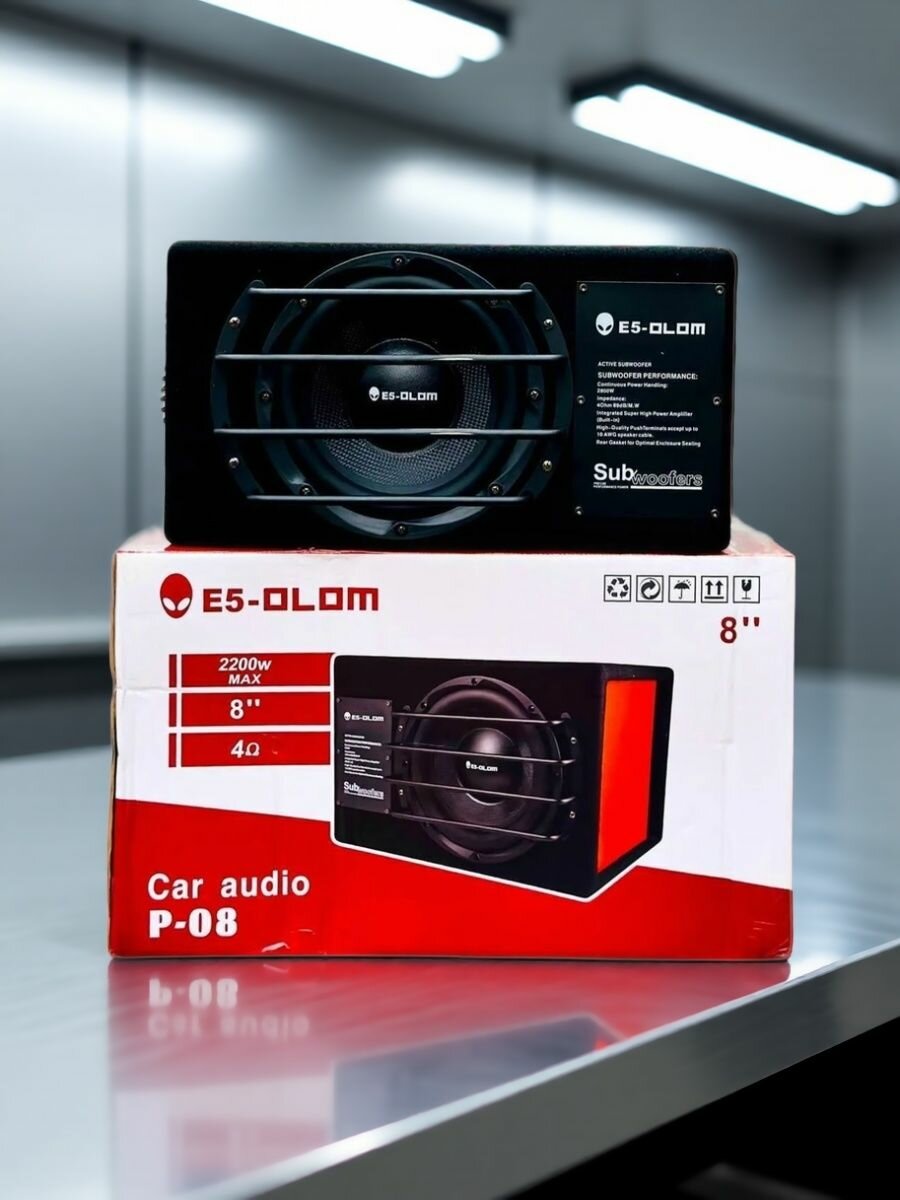 Сабвуфер активный для автомобиля 8. 2200W
