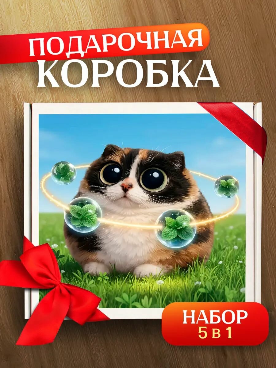 Подарочная коробка Котость мем Куки кот
