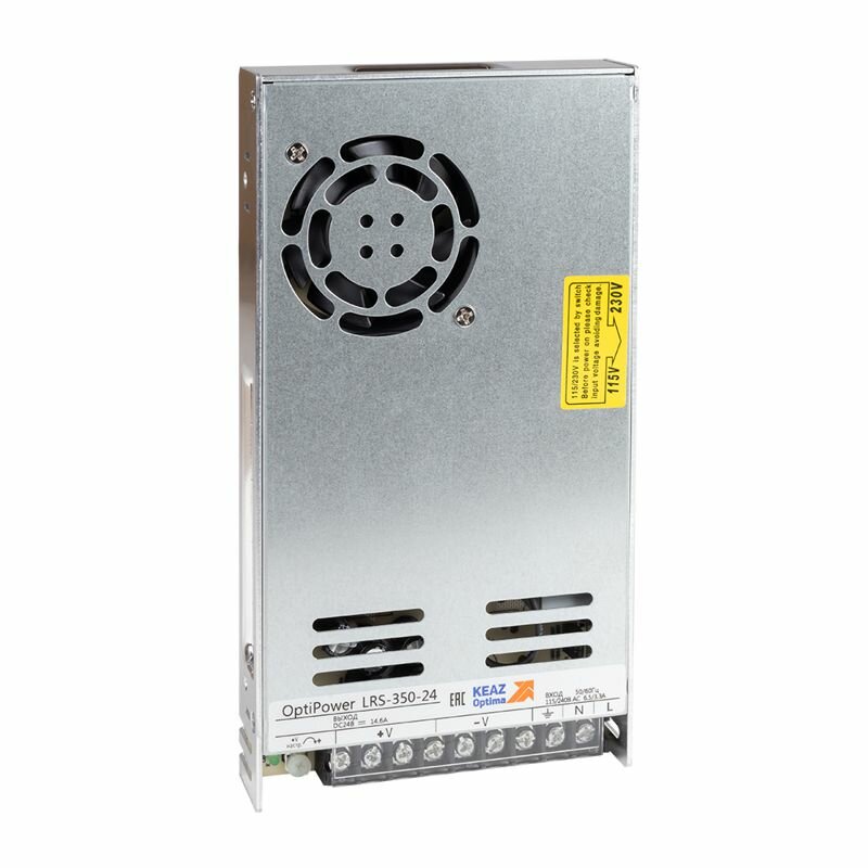 Блок питания панельный OptiPower LRS 350-24 14.6A КЭАЗ 328889