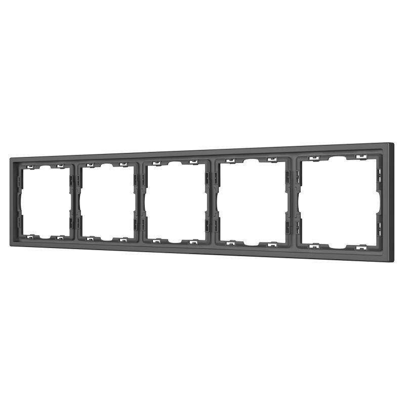 Рамка 5-м FRM-NOBE-SFPL-5-GR пластик. сер. Arlight 054230