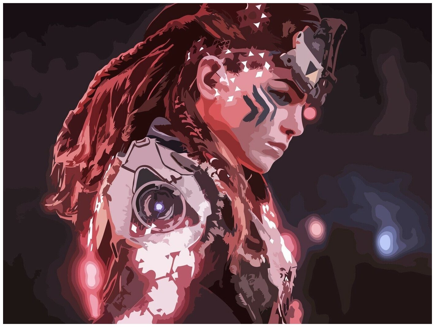 Картина по номерам на холсте Horizon Zero Dawn - 7