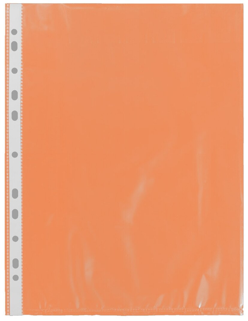 Файлы-вкладыши "Expert Complete" Premier цветной A4 50 шт. 35 мкм матовый оранжевый EC260804