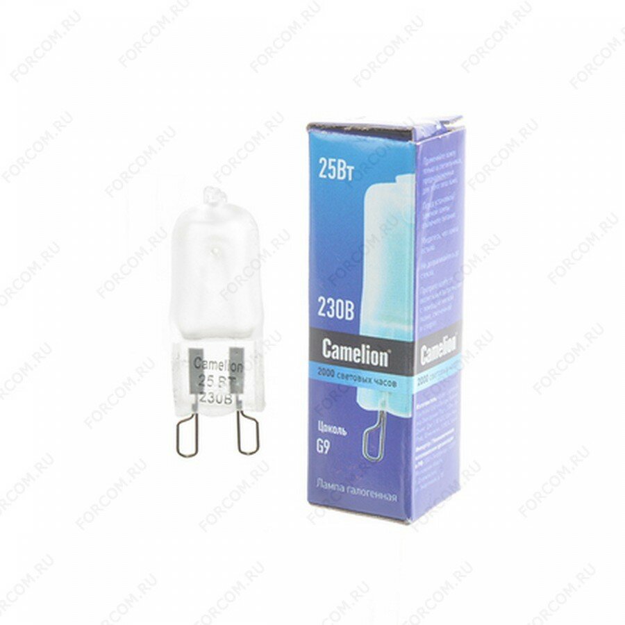 Лампа Camelion G9 230V 25W матовая