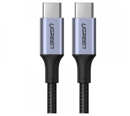 Кабель Ugreen USB-C - USB-C PD 100 Вт, 2м, черный