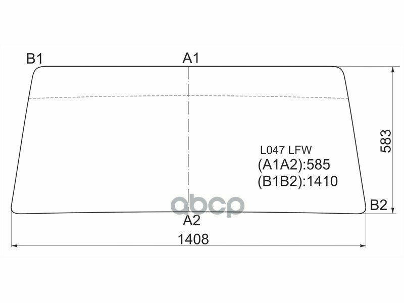 Стекло лобовое Mitsubishi Pajero 81-90 / Hyundai Galloper 91-07 XYG арт. L047 LFW