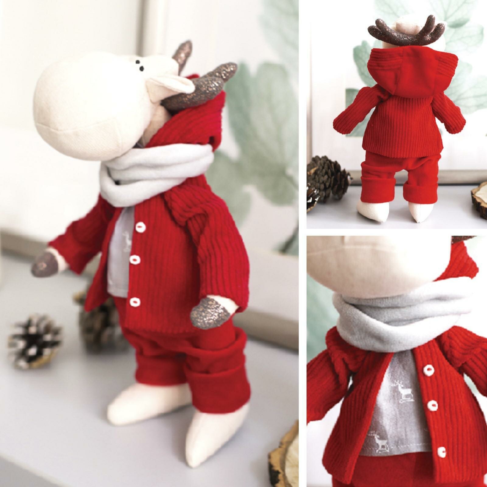 Мягкая игрушка "Олень Хью", набор для шитья 21 × 0,5 × 29,7 см, 6963283