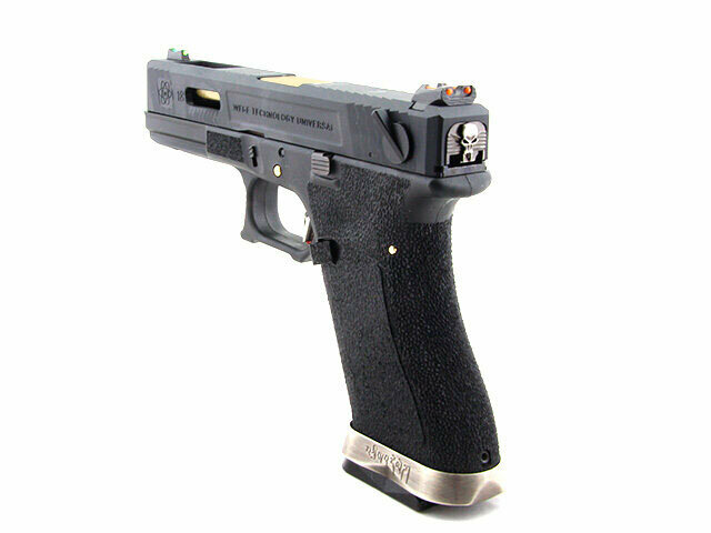 Пистолет WE GLOCK-17 G-Force металл слайд, чер рамка, слайд, хром ствол