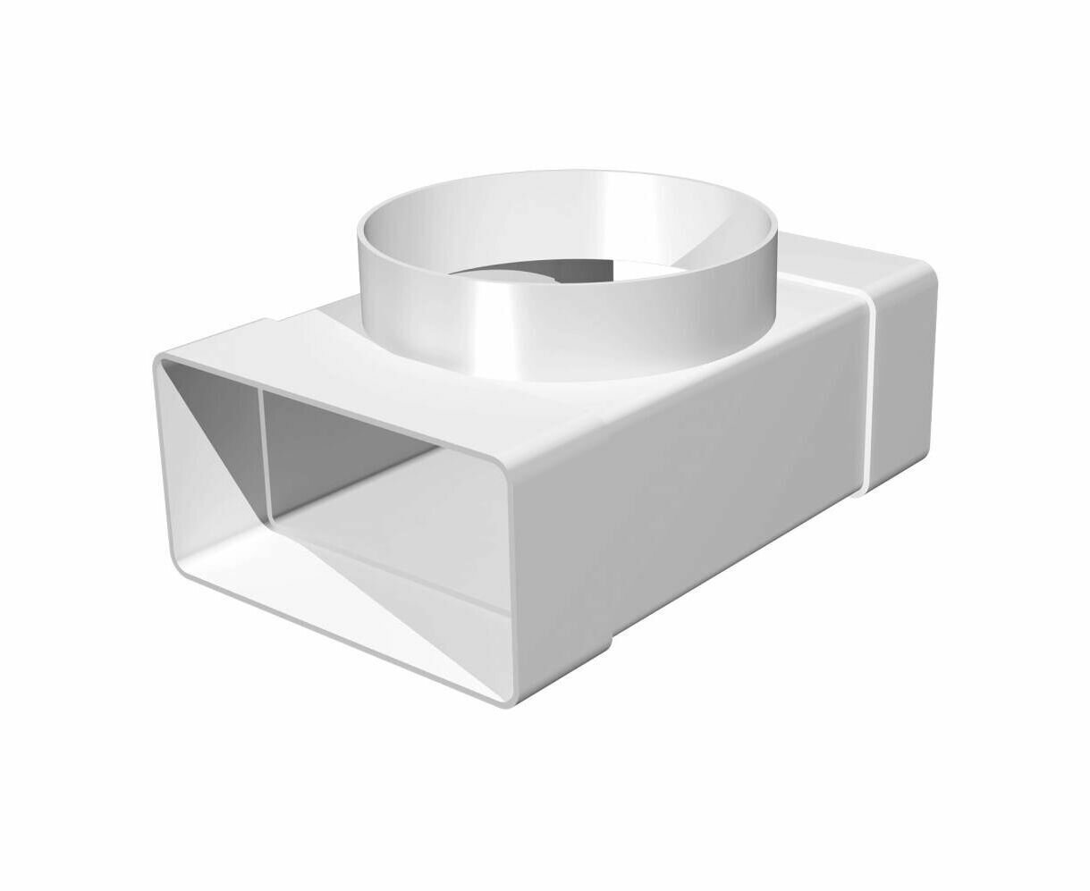 612 ТФ10П d100 тройник пластиковый 60х120 с фитингом 100