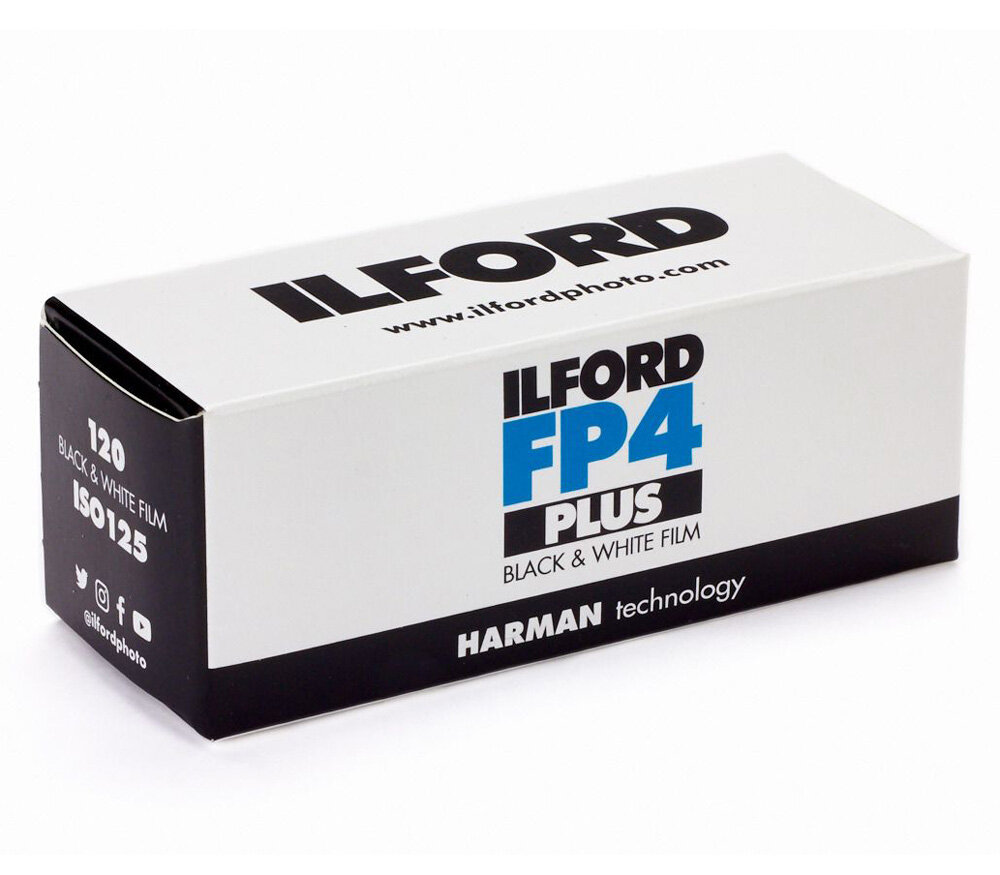 Фотопленка Ilford FP4 PLUS 125, 120 формат, черно-белая, негативная