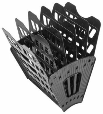 Лоток д/бумаг Стамм на 5 отд. 6-ти секционный ЛТ96 черный