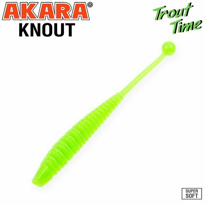 Силиконовая приманка Akara Trout time KNOUT 2,5 Cheese 452 (10 шт.)