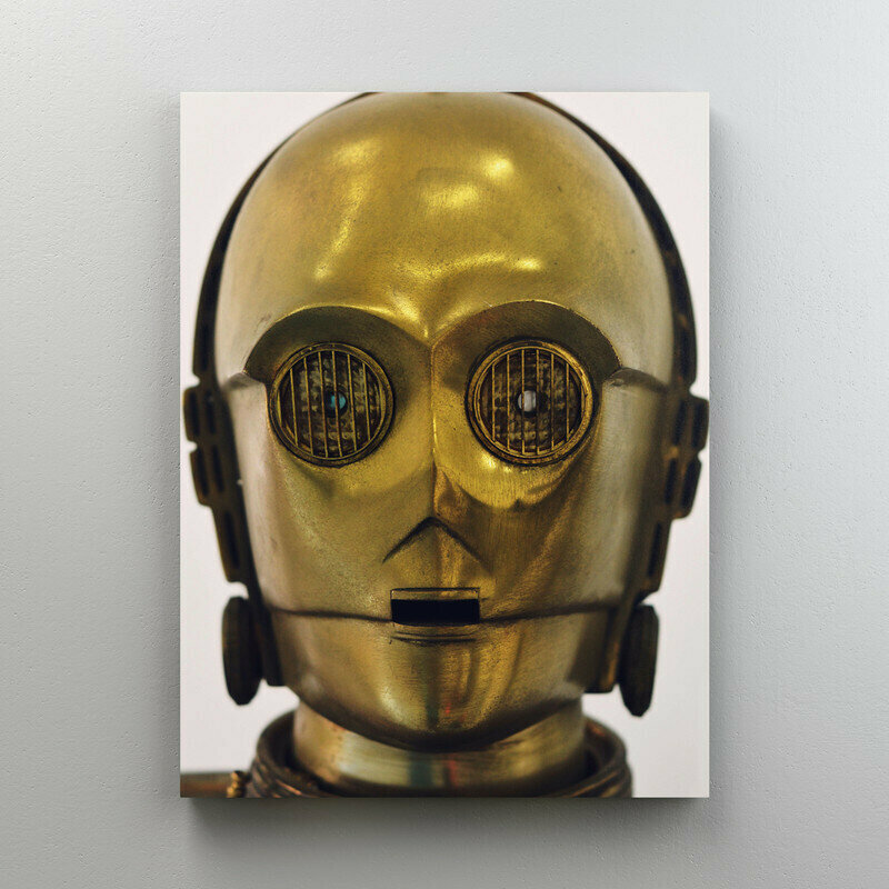 Интерьерная картина на холсте "Star Wars C3-PO - Звездные войны Ситрипио", размер 45x60 см