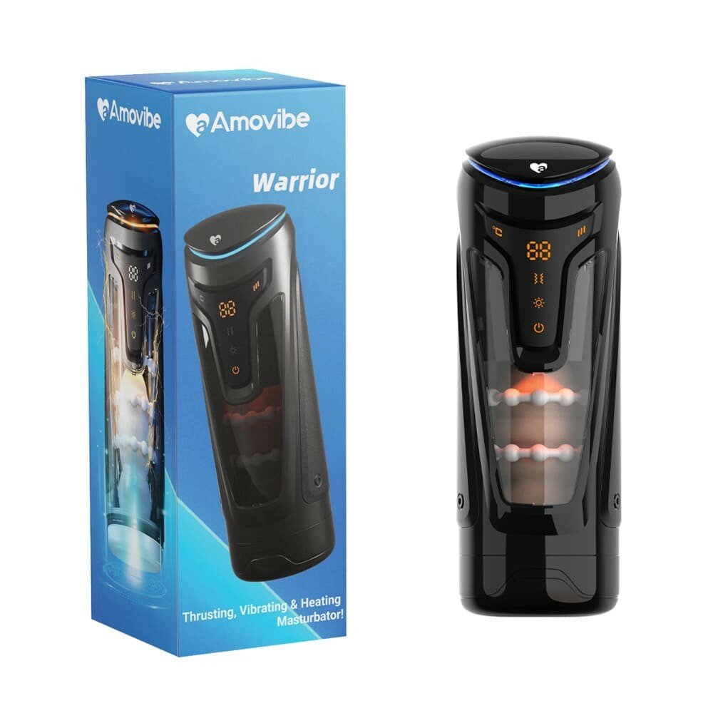 Автоматический мастурбатор Amovibe«Warrior» с массажными бусинами