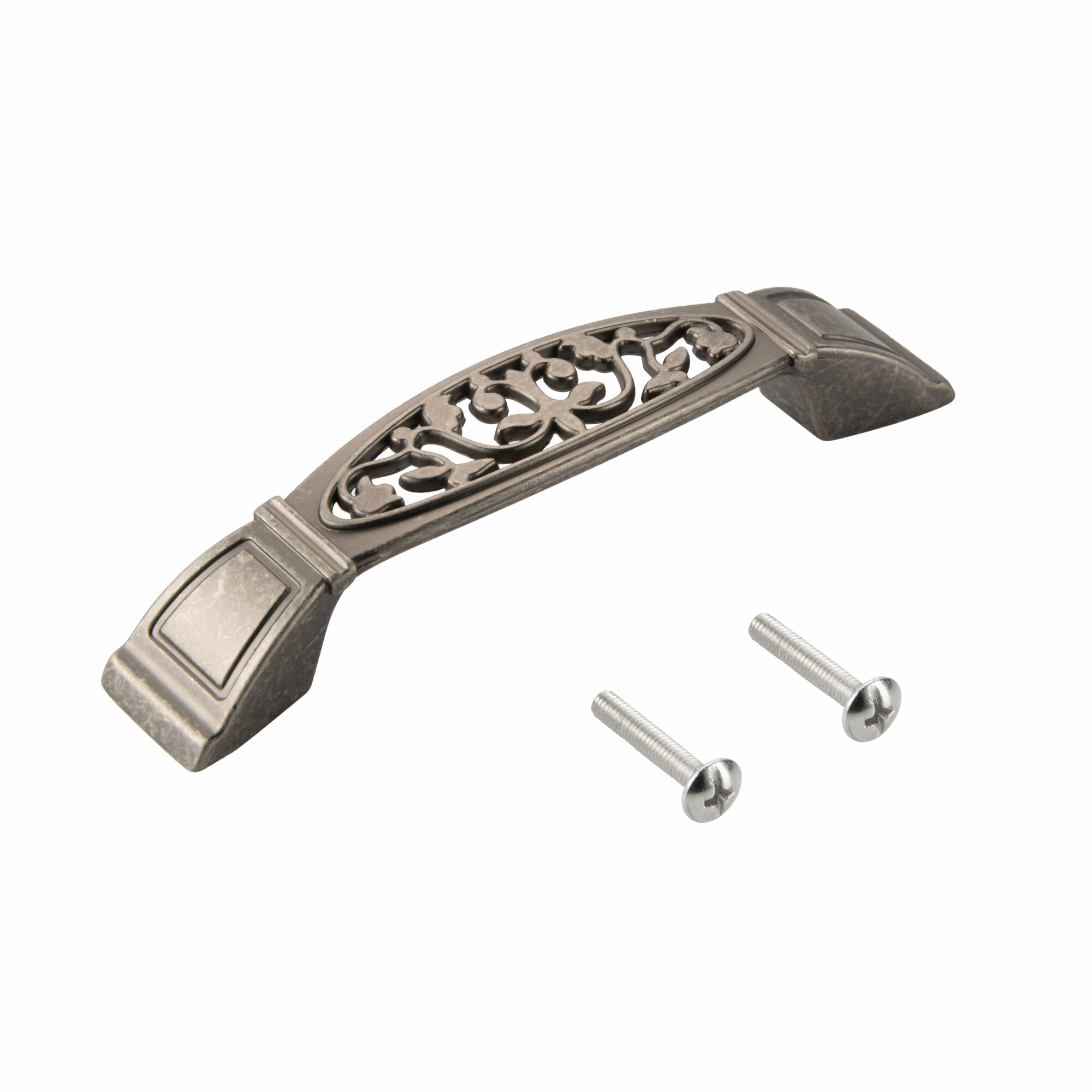 Мебельные ручки-скобы EDSON 1000 ANTIQUE SILVER 96 MM (комплект 2 штуки)