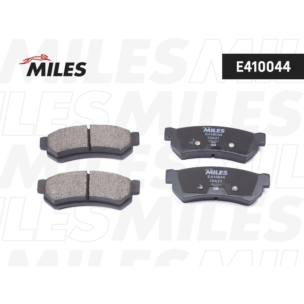 Колодки тормозные CHEVROLET LACETTI 07-/DAEWOO NUBIRA задние MILES E410044