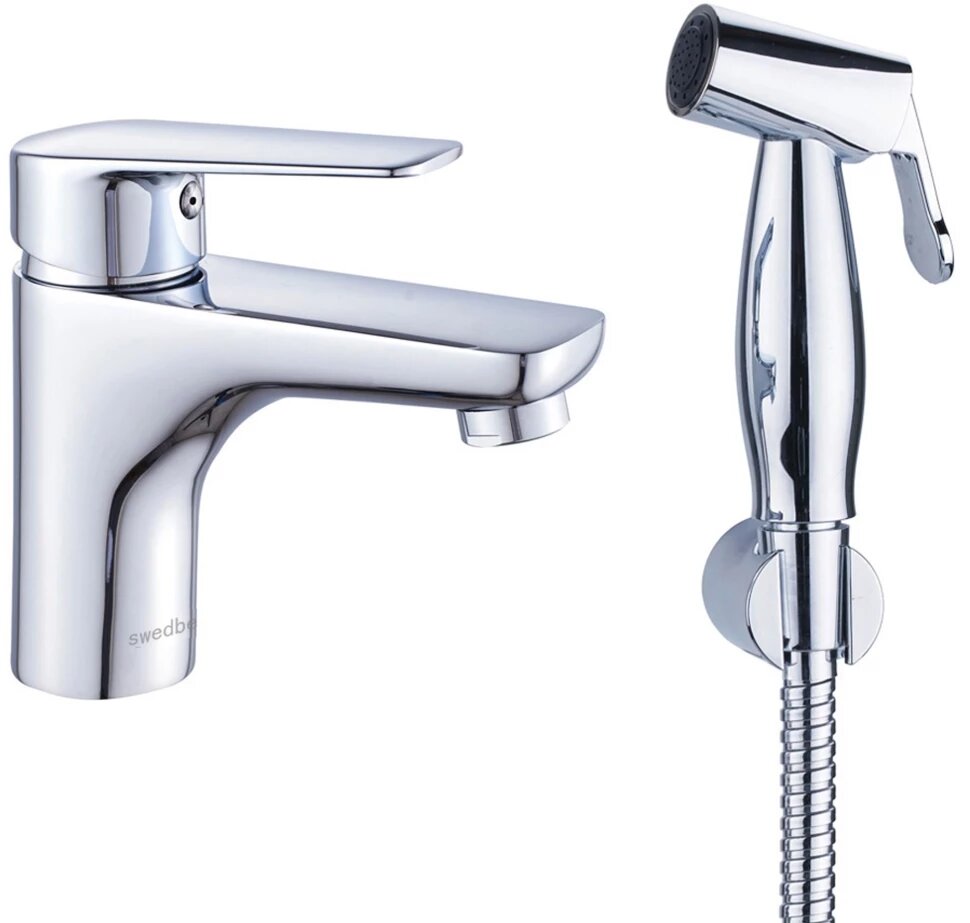 Смеситель для раковины с гигиеническим душем Swedbe Mars 1760
