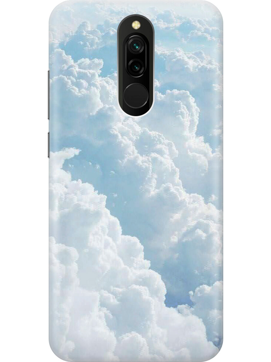 Силиконовый чехол на Xiaomi Redmi 8, Сяоми Редми 8 с принтом "Кучевые облака"