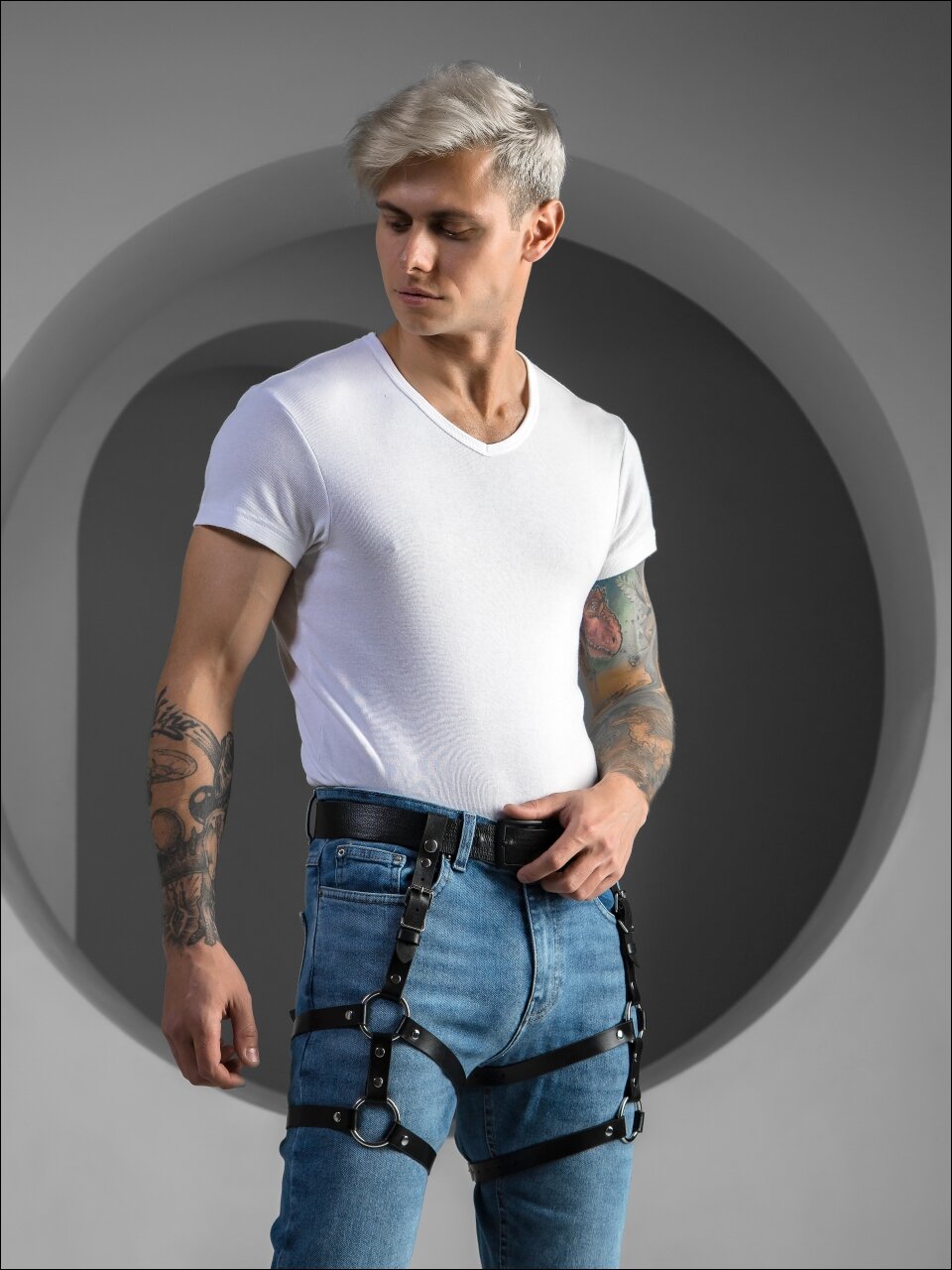 Стильные мужские гартеры "ODIN" (S/M)
