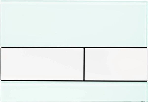 Кнопка смыва Tece TECEsquare 9240803 для инсталляции, мятный зеленый/белый