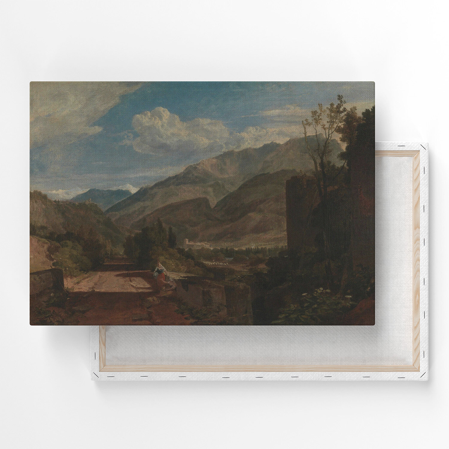 Картина на холсте, репродукция / Уильям Тёрнер - Chateaux / Размер 30 x 40 см