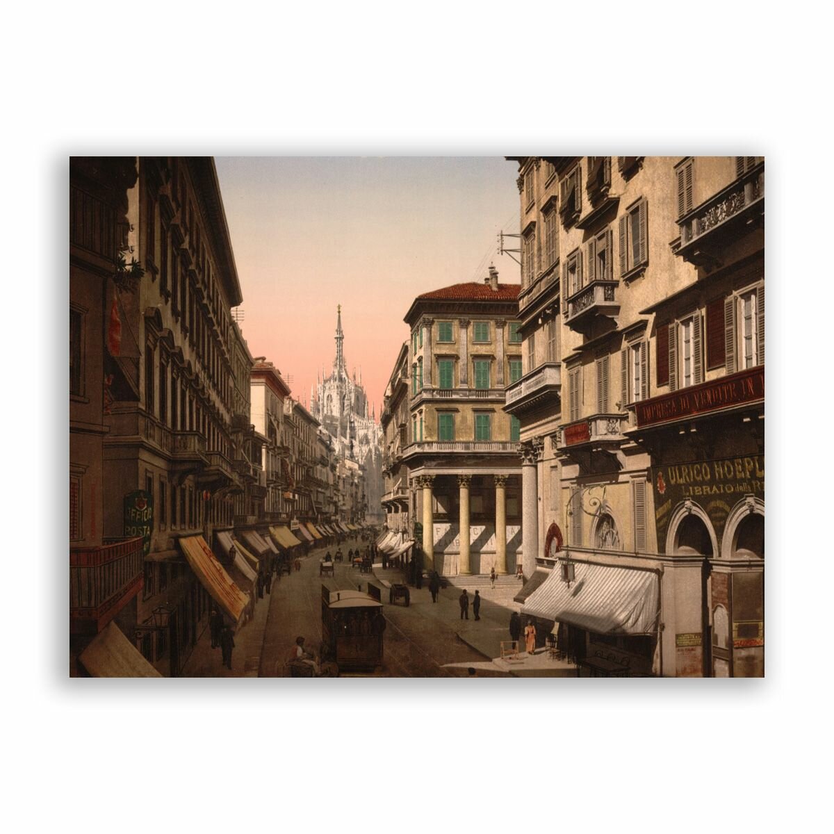 Постер, плакат на бумаге / House of Victor Emmanuel, Milan, Italy / Размер 30 x 40 см
