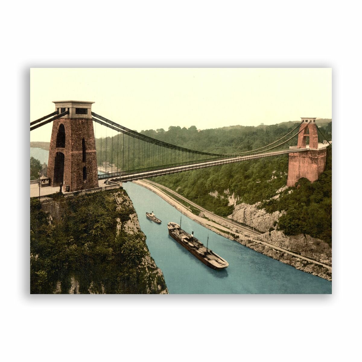 Постер, плакат на бумаге / Clifton suspension bridge, Bristol, England / Размер 40 x 53 см
