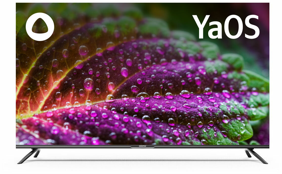 Телевизор CENTEK CT-8575 черный 75_LED SMART, 4K UltraHD, Wi-Fi, Bluetooth, YaOS